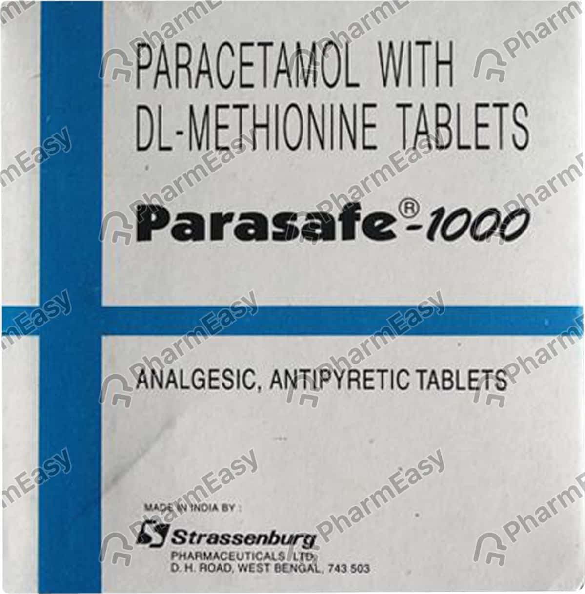 Parasafe 1000 MG Tablet (10): Uses, Side Effects, Price & Dosage ...