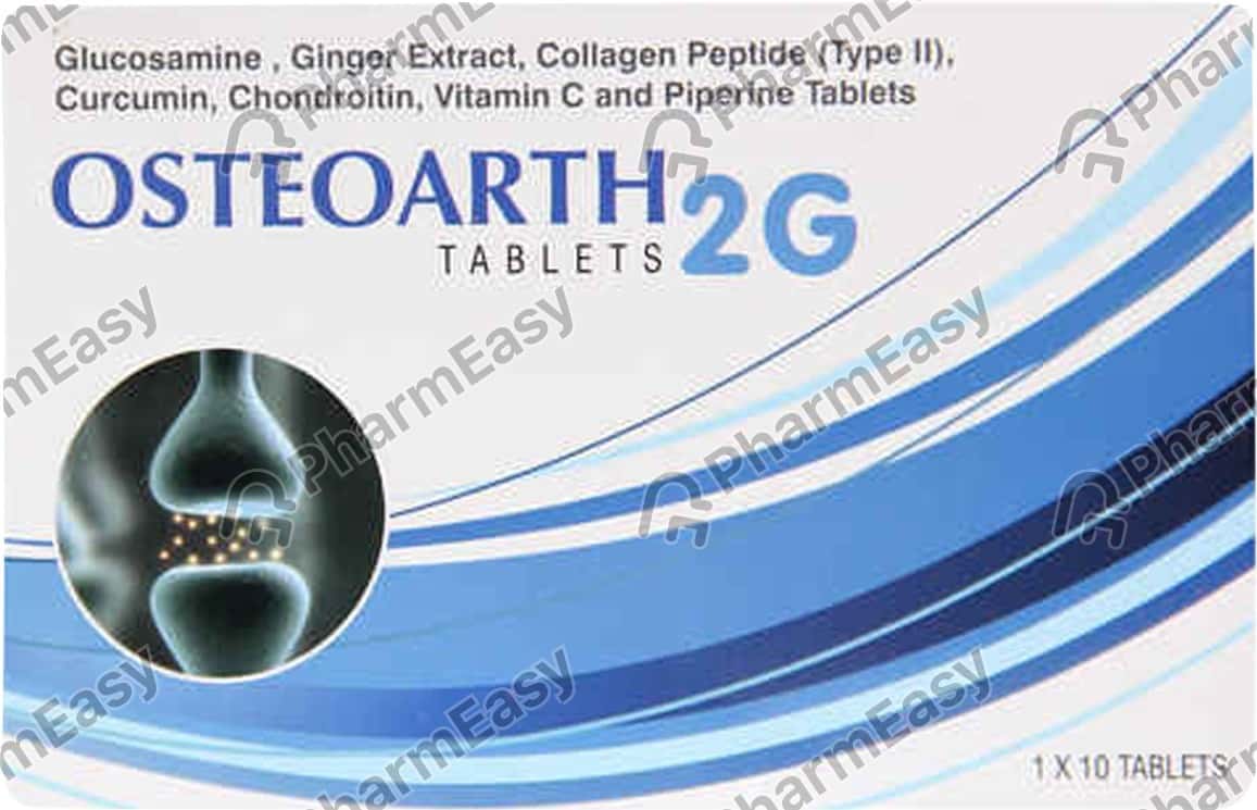 Osteoarth 2g Strip Of 10 Tablets: Uses, Side Effects, Price & Dosage ...