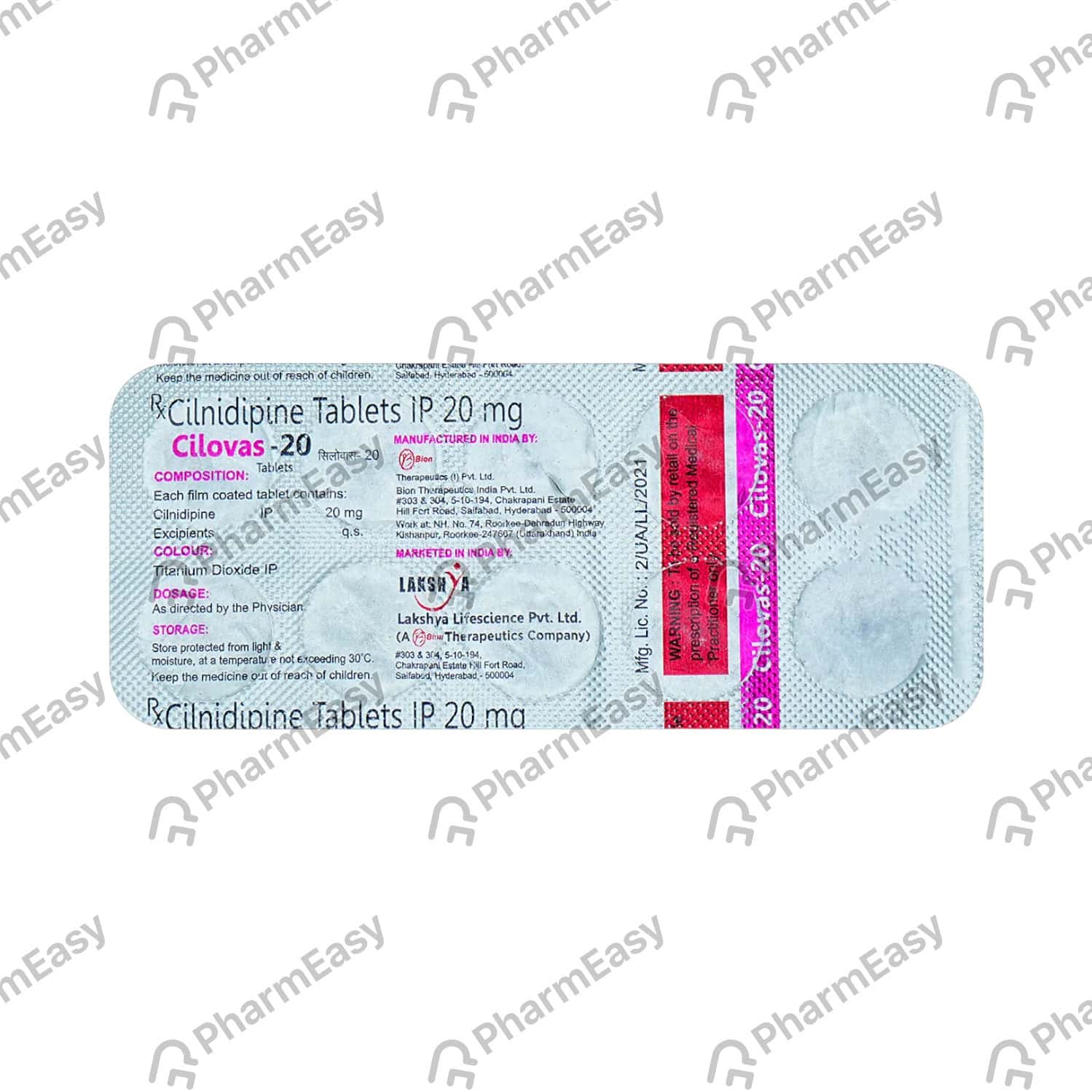 Cilovas 20 MG Tablet (10): Uses, Side Effects, Price & Dosage | PharmEasy