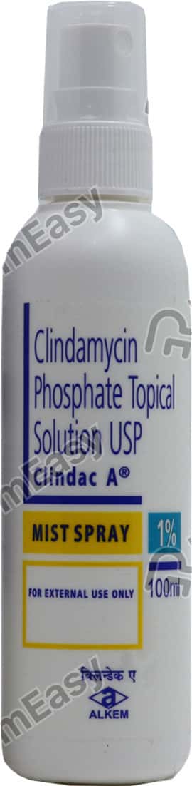Clindac 1 %W/V Spray (100): Uses, Side Effects, Price & Dosage | PharmEasy