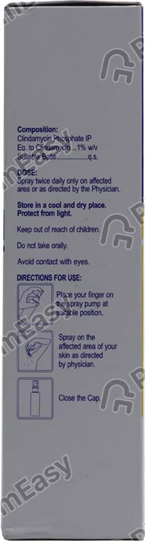 Clindac 1 %W/V Spray (100): Uses, Side Effects, Price & Dosage | PharmEasy