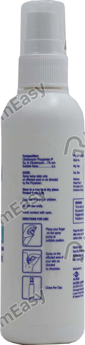 Clindac 1 %W/V Spray (100): Uses, Side Effects, Price & Dosage | PharmEasy
