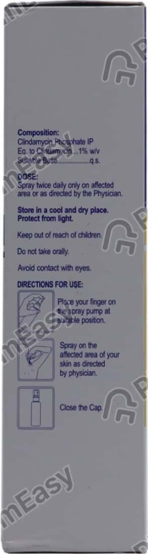 Clindac 1 % Spray (100): Uses, Side Effects, Price & Dosage | PharmEasy