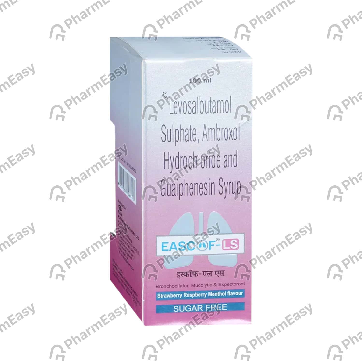 Eascof Ls Strawberry Raspberry Menthol Flavour Sugar Free Bottle Of 100ml Syrup: Uses, Side ...