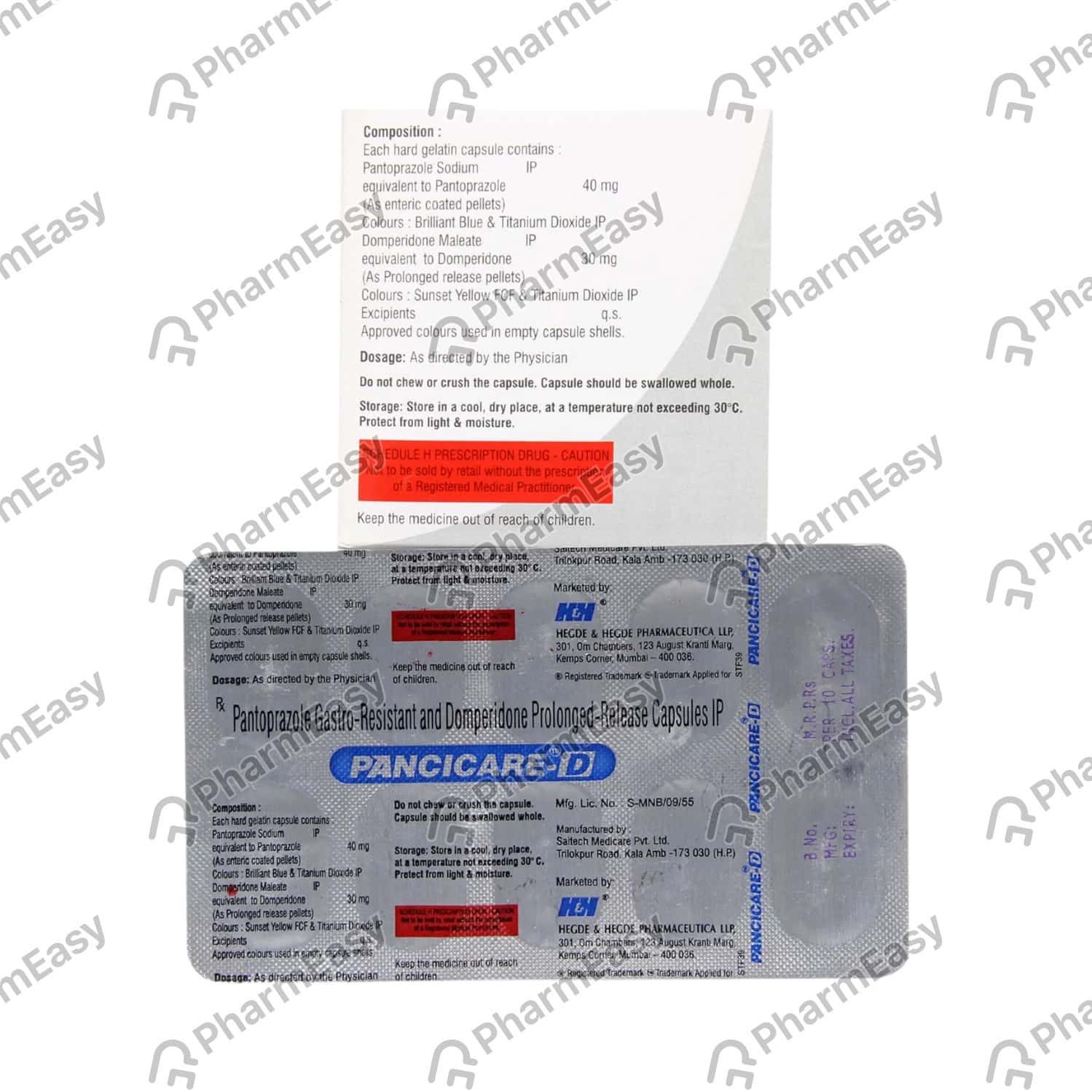 Pancicare D Strip Of 10 Capsules: Uses, Side Effects, Price & Dosage ...