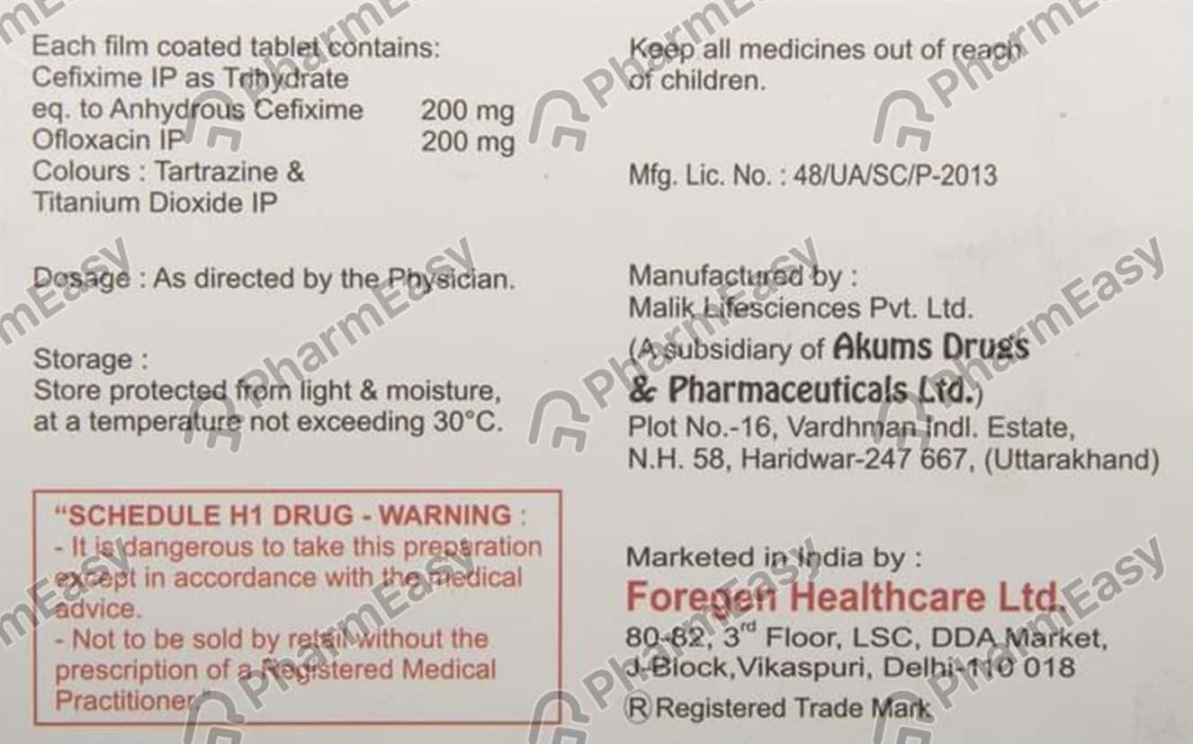 Nokicef O Strip Of 10 Tablets: Uses, Side Effects, Price & Dosage ...