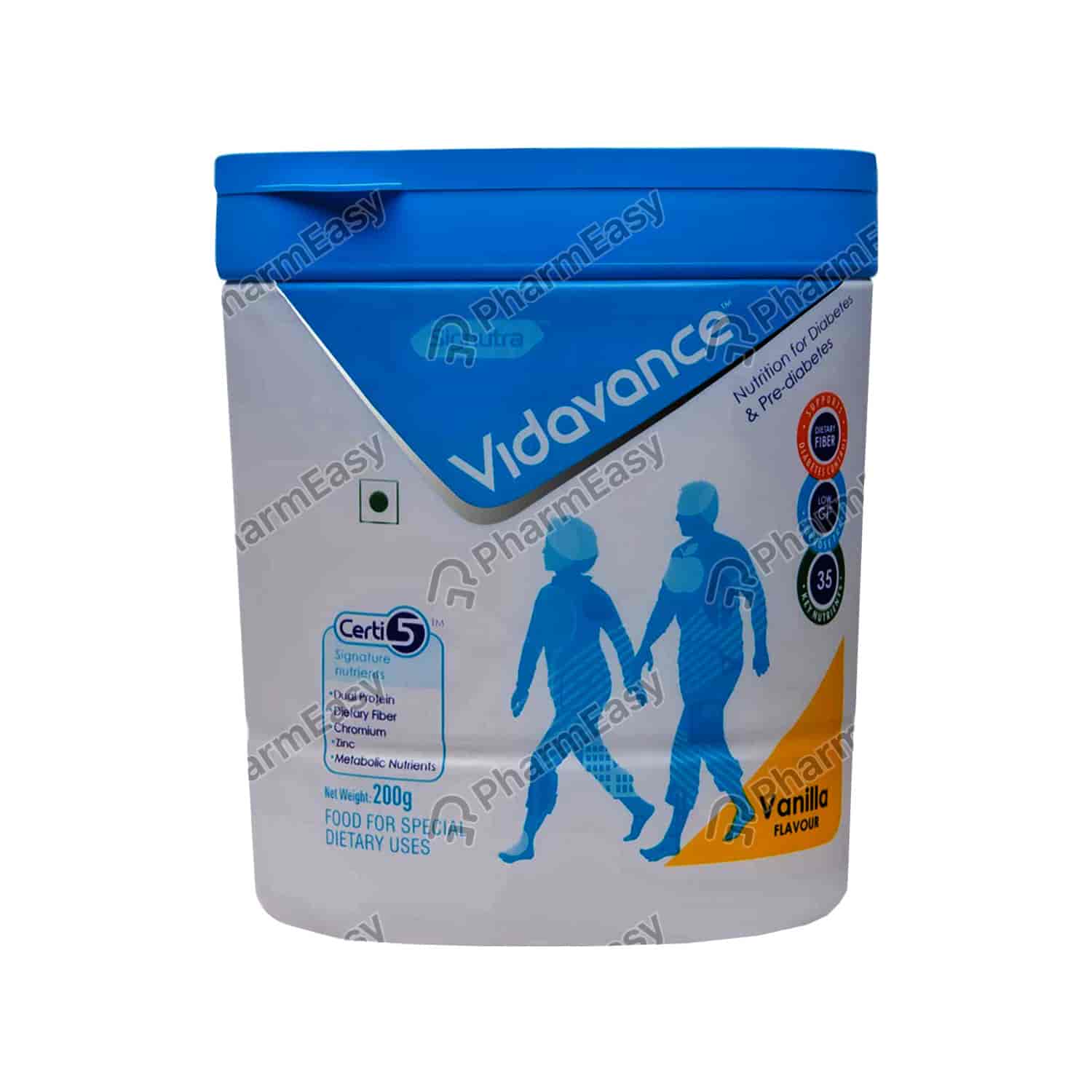 Buy Vidavance Advanced Chocolate Diabetes Care Powder Jar Of 200 G ...