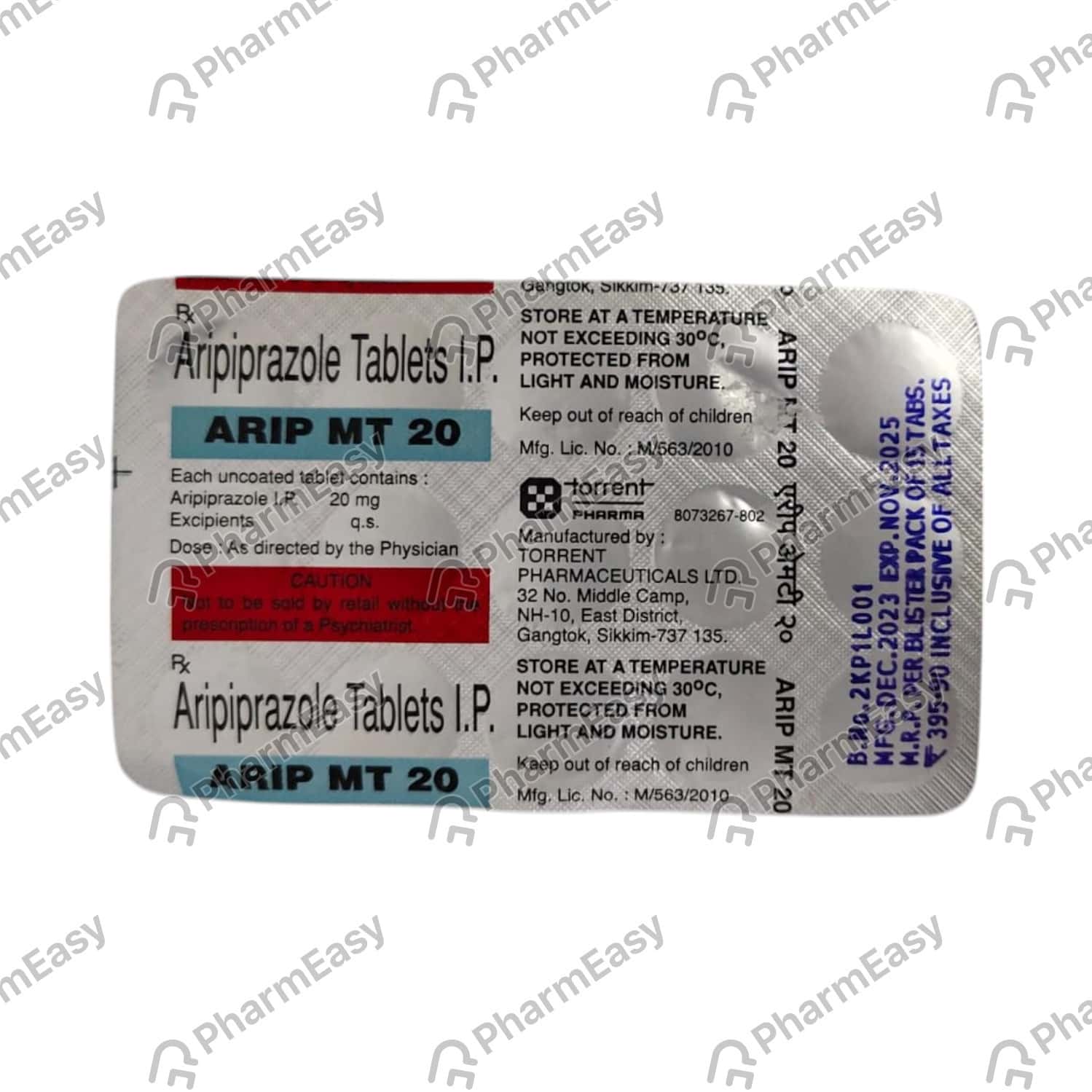 Arip Mt 20 MG Tablet (15): Uses, Side Effects, Price & Dosage | PharmEasy