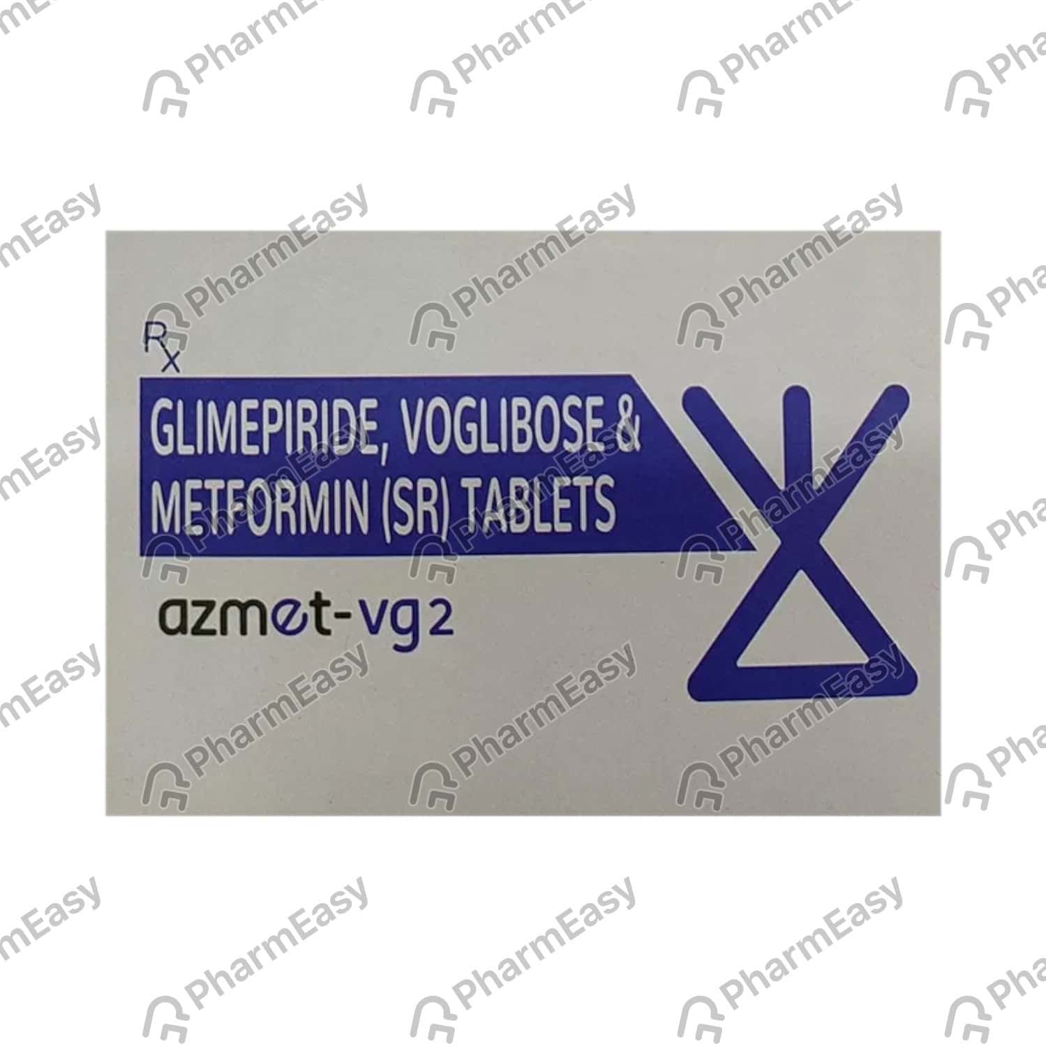 Azmet Vg 2 Strip Of 10 Tablets: Uses, Side Effects, Price & Dosage ...