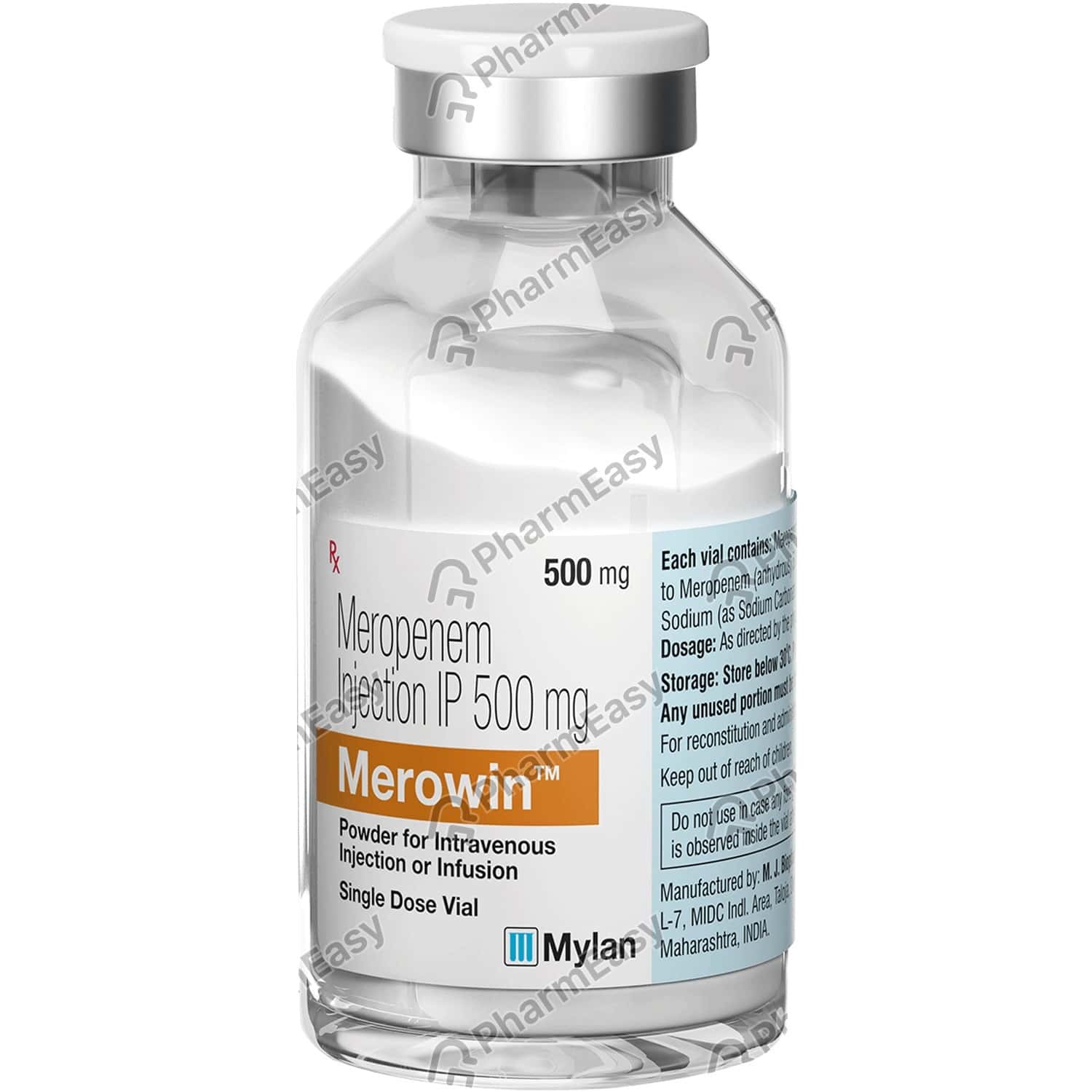 Merowin 500 MG Powder For Injection (1): Uses, Side Effects, Price ...
