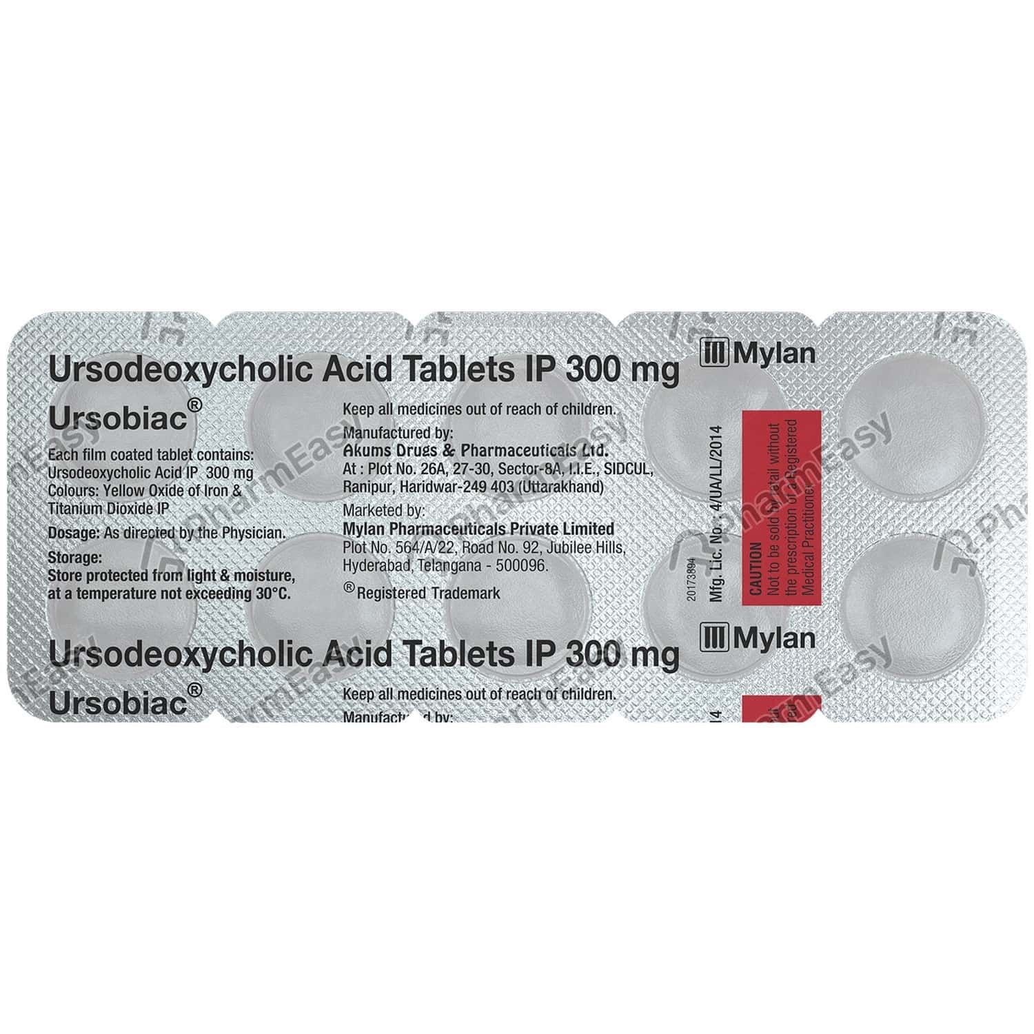 Ursobiac 300 MG Tablet (10): Uses, Side Effects, Price & Dosage | PharmEasy