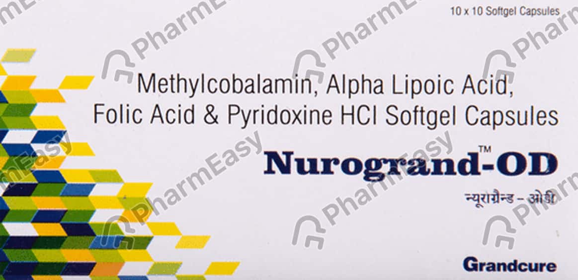 Nurogrand Od Strip Of 10 Capsules: Uses, Side Effects, Price & Dosage ...