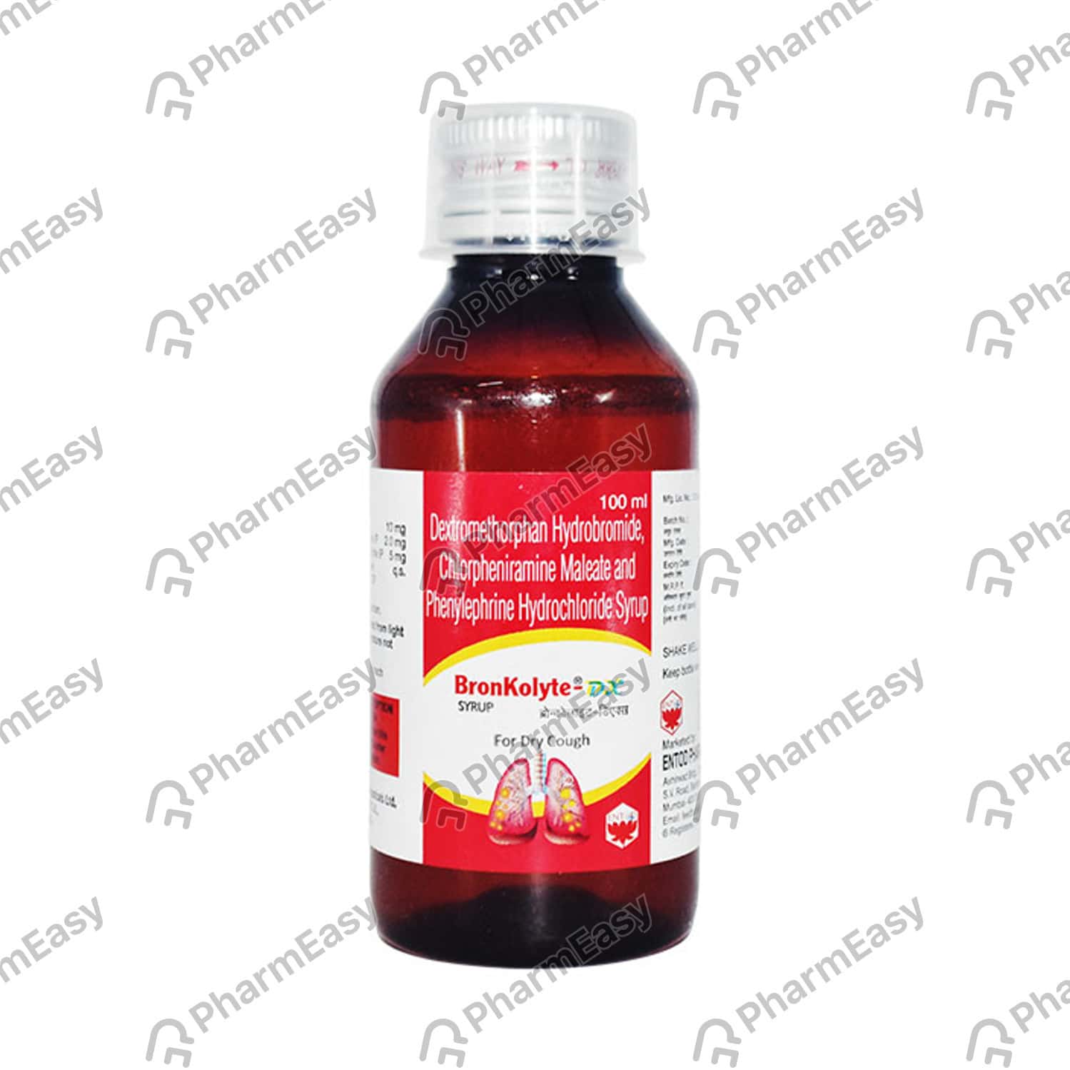 Bronkolyte Dx Bottle Of 100ml Syrup: Uses, Side Effects, Price & Dosage ...
