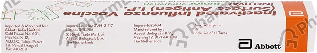 Influvac Junior 0.25 ML Suspension For Vaccine (0.25): Uses, Side ...