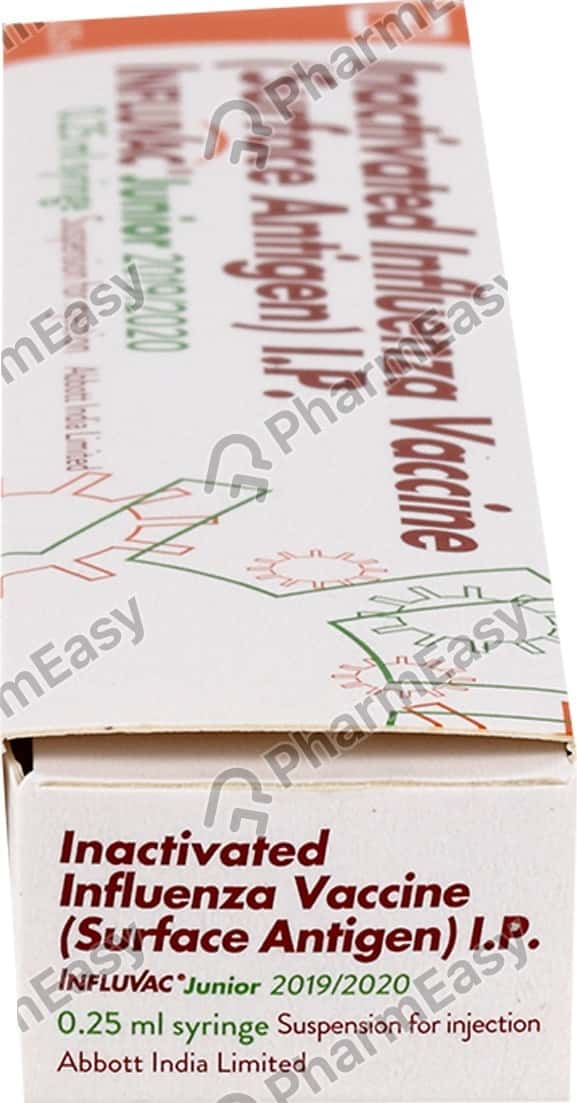 Influvac Junior 0.25 ML Suspension For Vaccine (0.25): Uses, Side ...