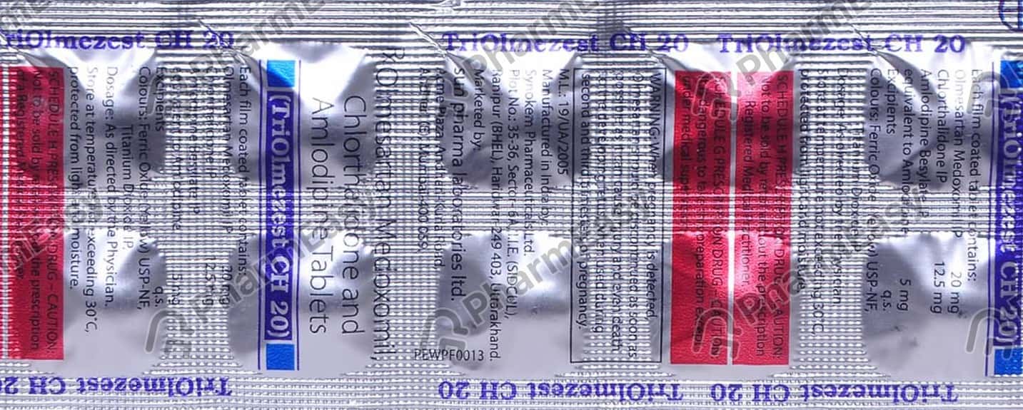 Buy Triolmezest Ch 20mg Strip Of 10 Tablets Online at Flat 15% OFF ...