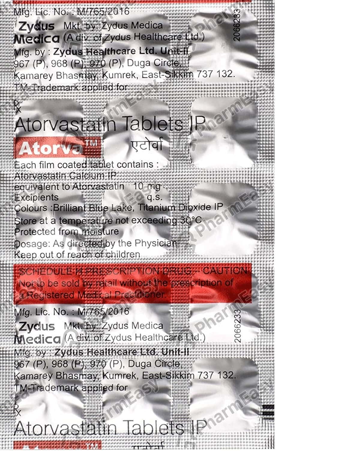 Atorva 10 MG Tablet (15) - Uses, Side Effects, Dosage, Composition ...