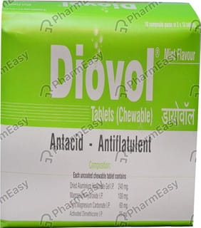 Buy Diovol Cool Blue Chew Tablets 20'S Online at Flat 15% OFF | PharmEasy