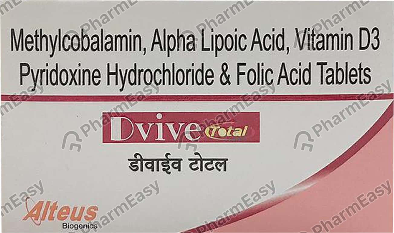 Dvive Total Strip Of 15 Tablets: Uses, Side Effects, Price & Dosage ...