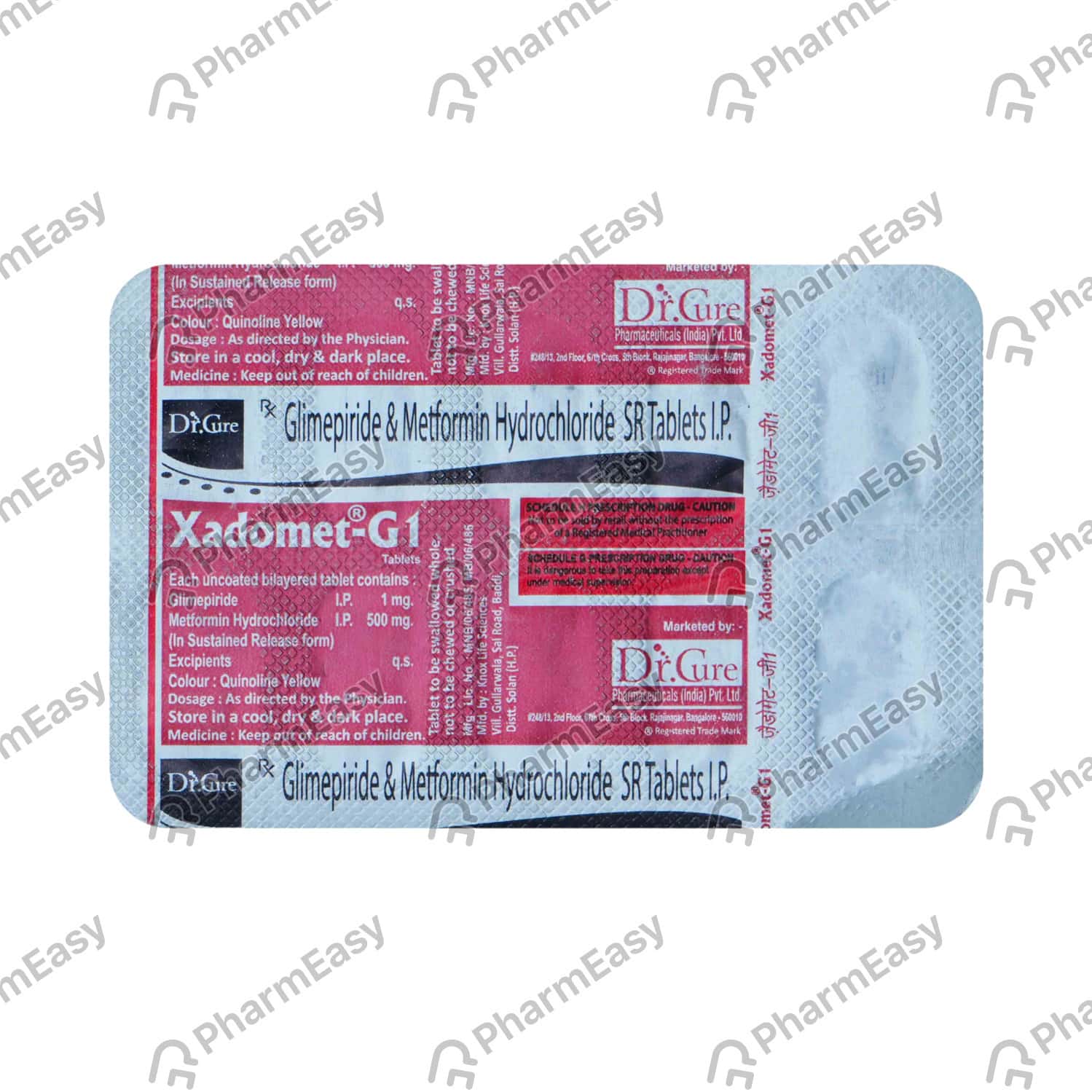 Xadomet G1 Strip Of 10 Tablets: Uses, Side Effects, Price & Dosage | PharmEasy