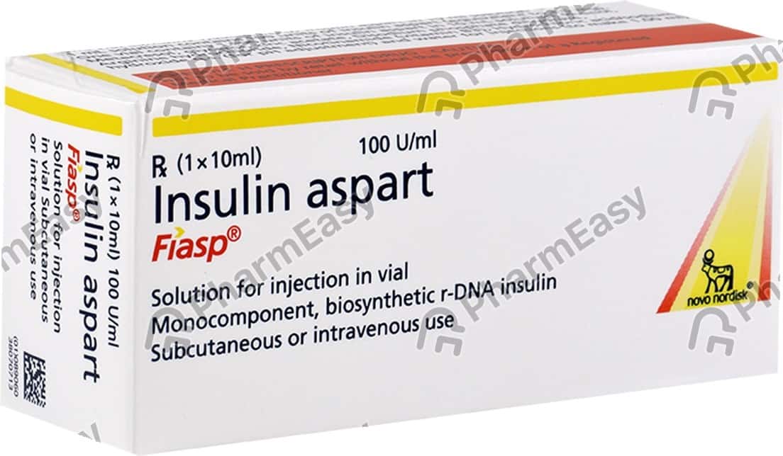 Fiasp 100 IU/ML Solution For Injection (10): Uses, Side Effects, Price & Dosage | PharmEasy
