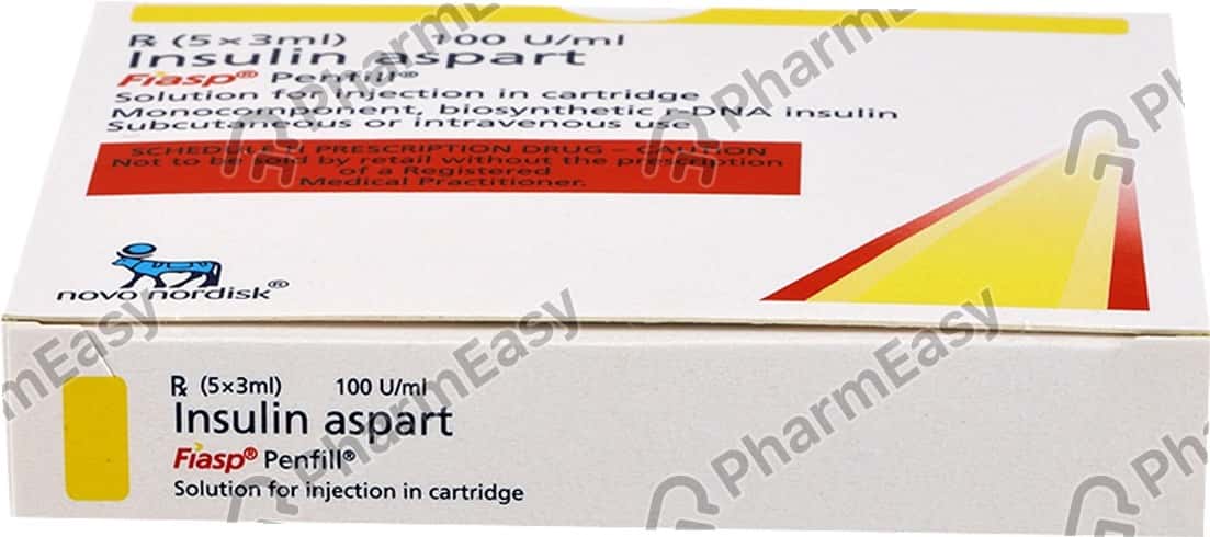 Fiasp Penfill 100 IU/ML Solution For Injection (3): Uses, Side Effects, Price & Dosage | PharmEasy