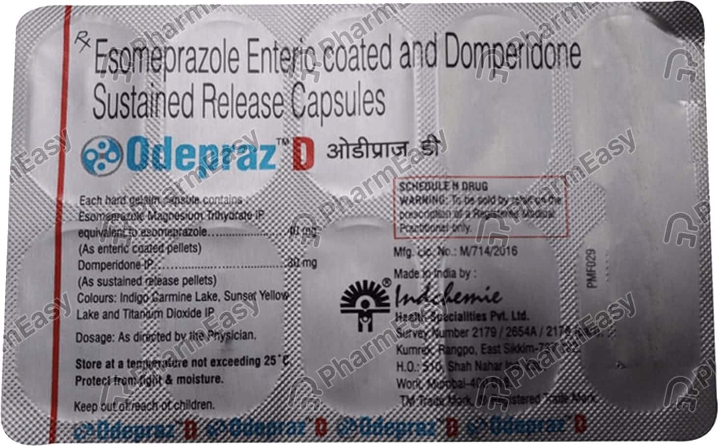Odepraz D Capsules 10'S: Uses, Side Effects, Price, Dosage ...