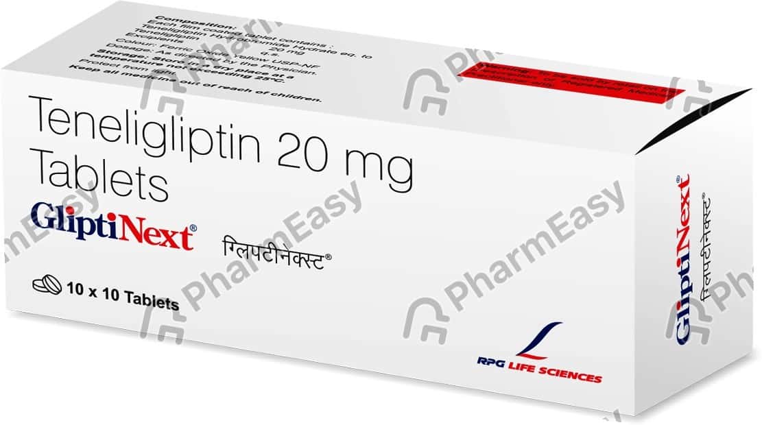Gliptinext 20 MG Tablet (10): Uses, Side Effects, Price & Dosage ...