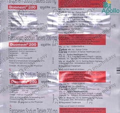 Duonem 200 MG Tablet (6): Uses, Side Effects, Price & Dosage | PharmEasy
