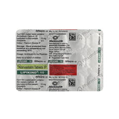Lipikind 10 MG Tablet (15) - Uses, Side Effects, Dosage, Composition ...