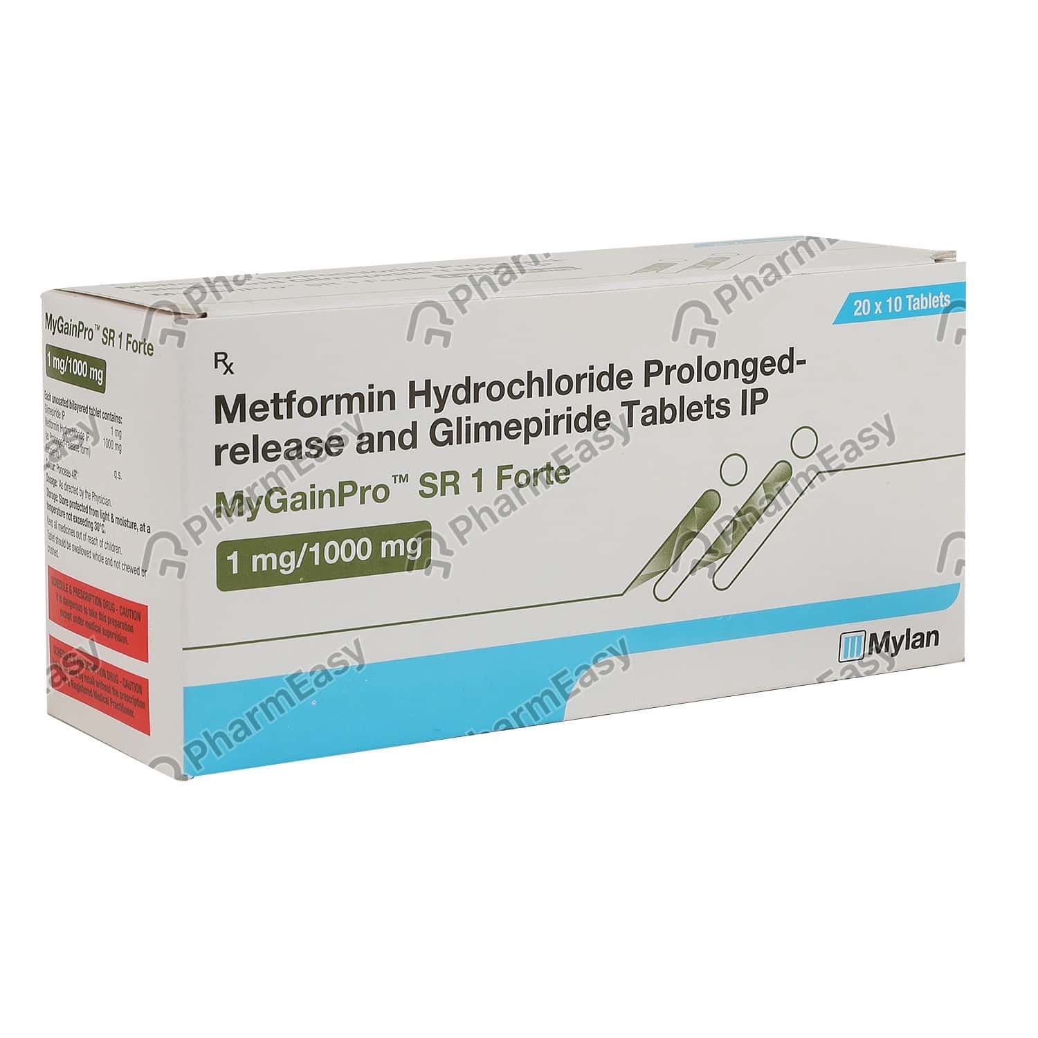 Mygain Pro Sr 1mg Forte Strip Of 10 Tablets: Uses, Side Effects, Price ...