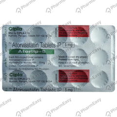 Atorlip 5 MG Tablet (15): Uses, Side Effects, Price & Dosage | PharmEasy