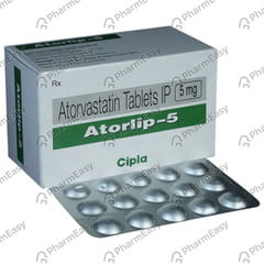 Atorlip 5 MG Tablet (15): Uses, Side Effects, Price & Dosage | PharmEasy