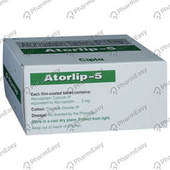 Atorlip 5 MG Tablet (15): Uses, Side Effects, Price & Dosage | PharmEasy