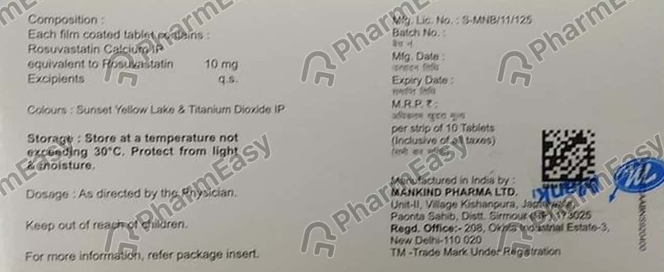 Statpure 10 MG Tablet (10): Uses, Side Effects, Price & Dosage | PharmEasy