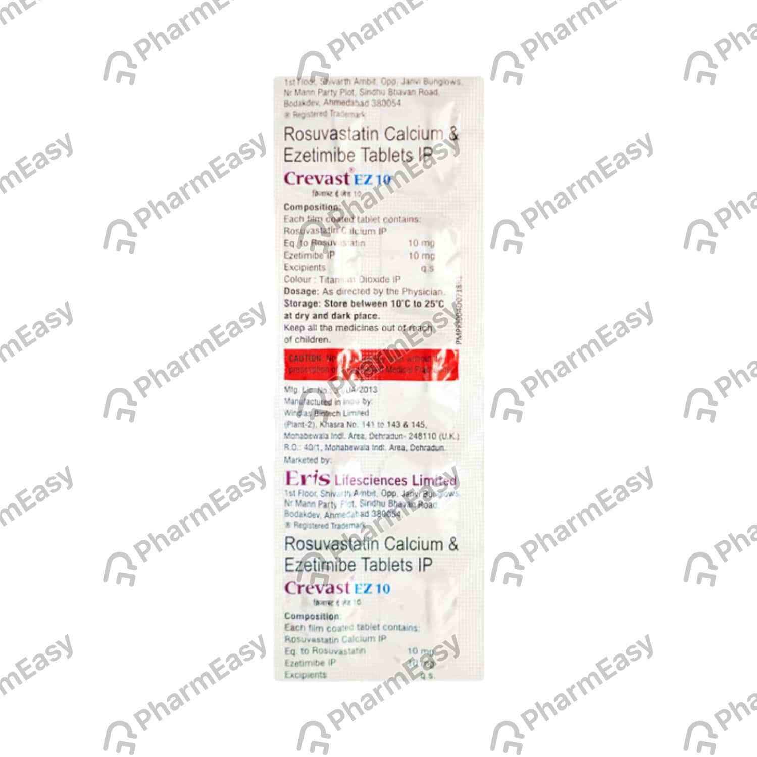 Crevast Ez 10mg Strip Of 10 Tablets: Uses, Side Effects, Price & Dosage ...