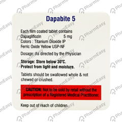 Dapabite 5 MG Tablet (10): Uses, Side Effects, Price & Dosage | PharmEasy