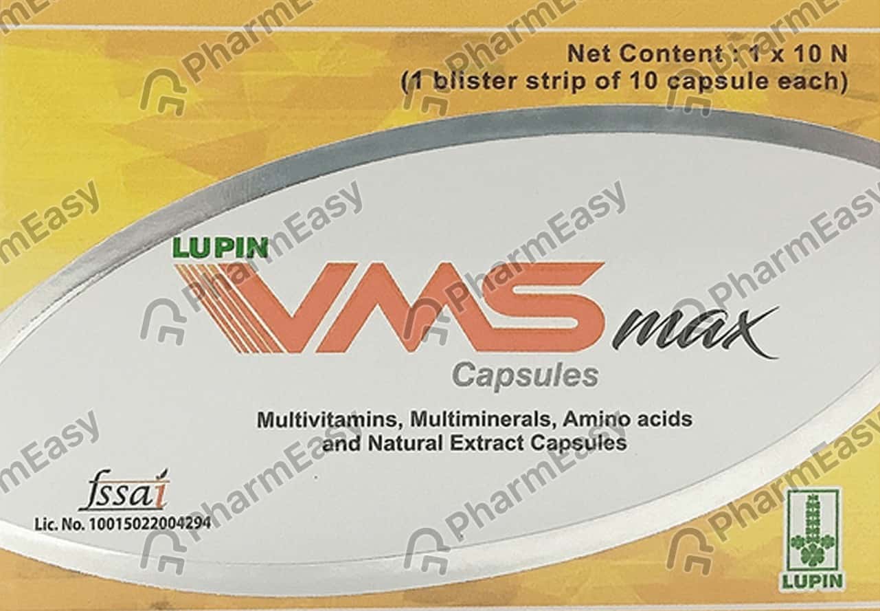 Buy Vms Max Strip Of 10 Capsules Online at Flat 15% OFF | PharmEasy