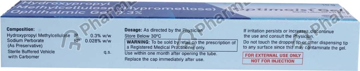 Optimoist 0.3 %W/W Eye Gel (10): Uses, Side Effects, Price & Dosage ...