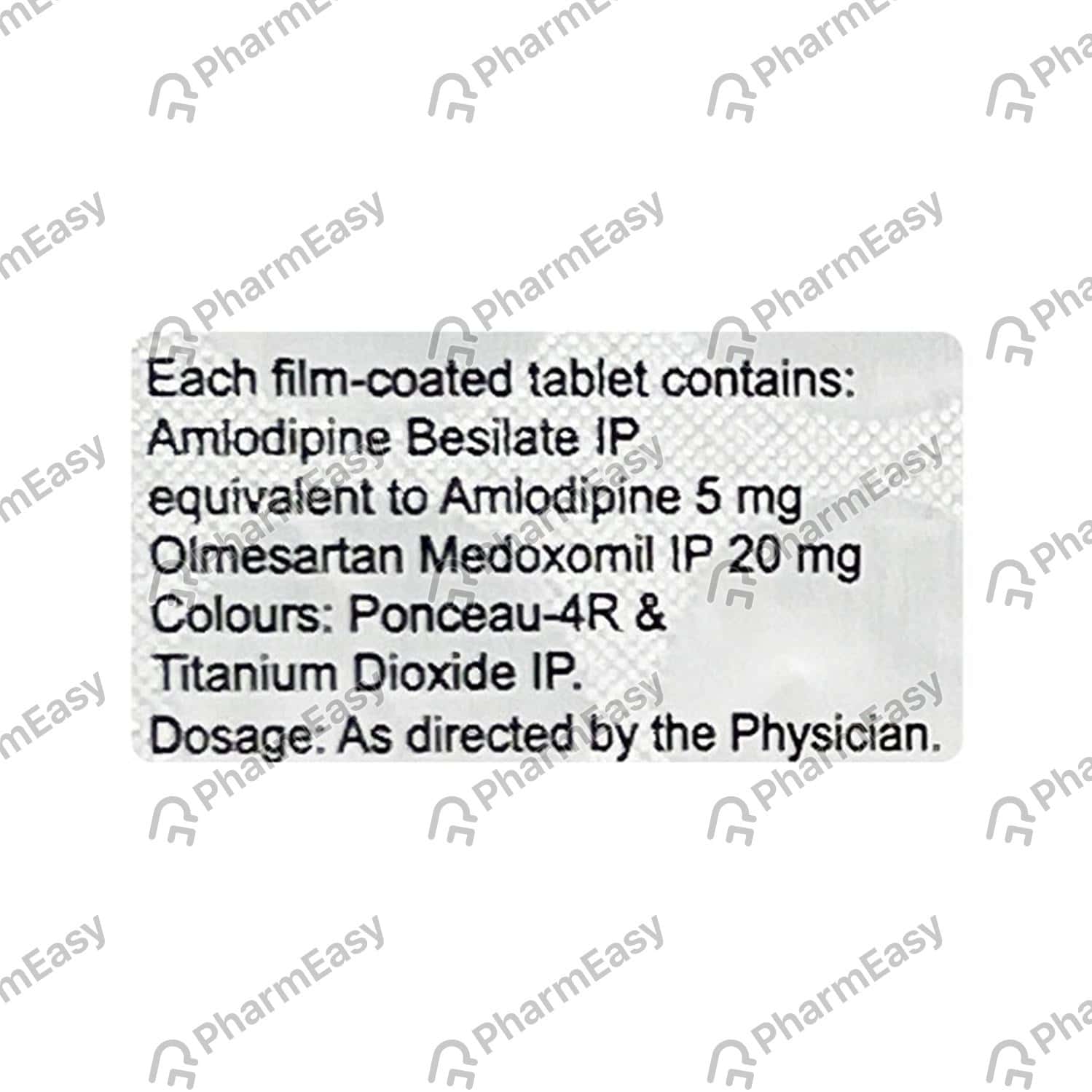 Olmat 20mg Am Strip Of 15 Tablets: Uses, Side Effects, Price & Dosage ...