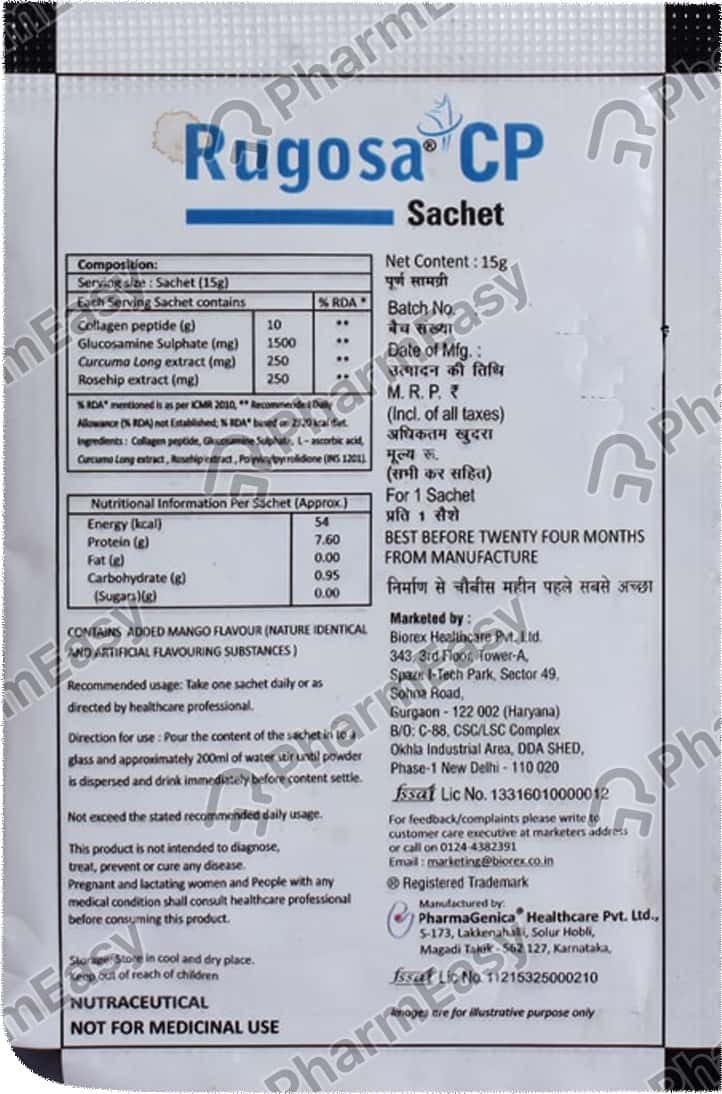 Buy Rugosa Cp Mango Flavour Sachet Of 15gm Powder Online at Flat 15% ...