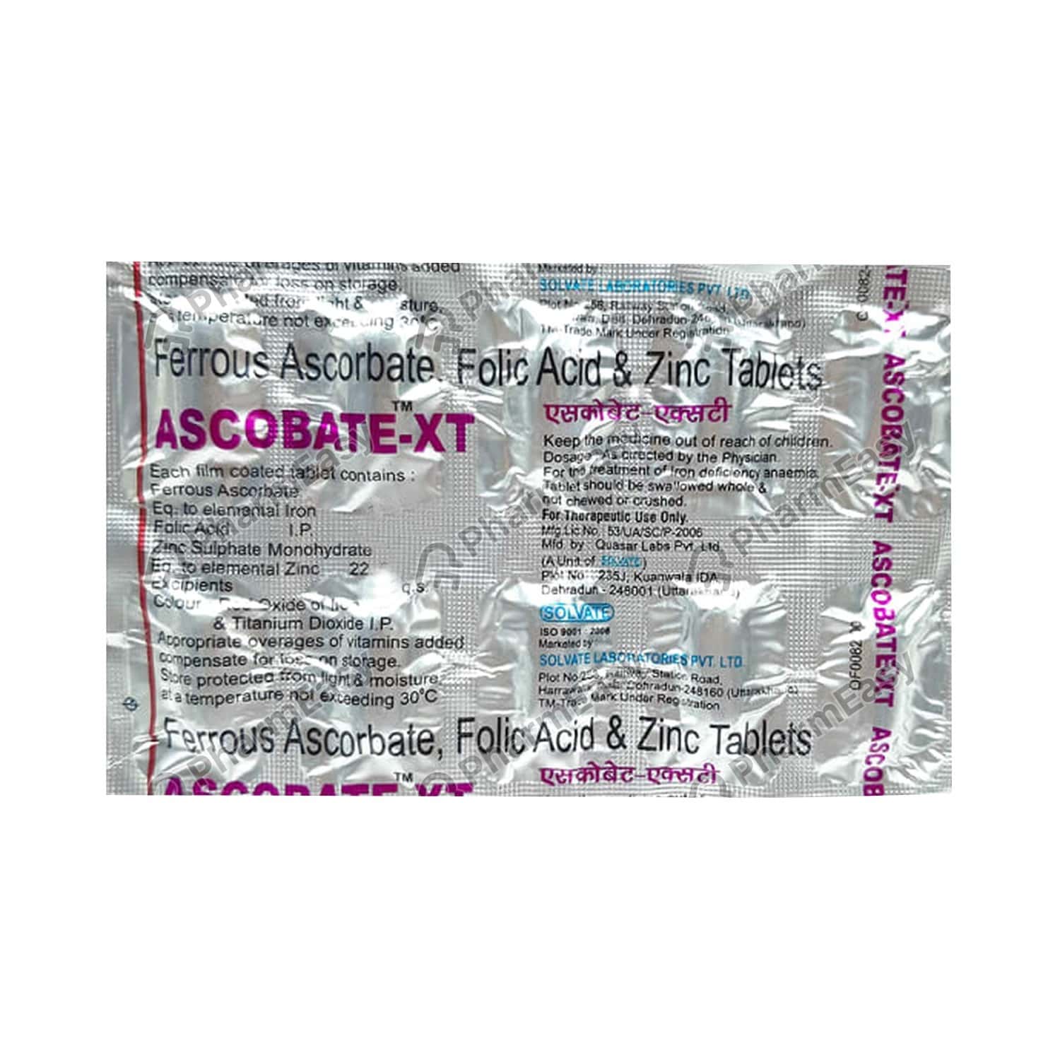 Ascobate Xt Tablet 10'S - Uses, Side Effects, Dosage, Composition ...