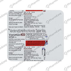 Buy Varimax 20 MG Tablet (4) Online & Save Up to 24% at PharmEasy