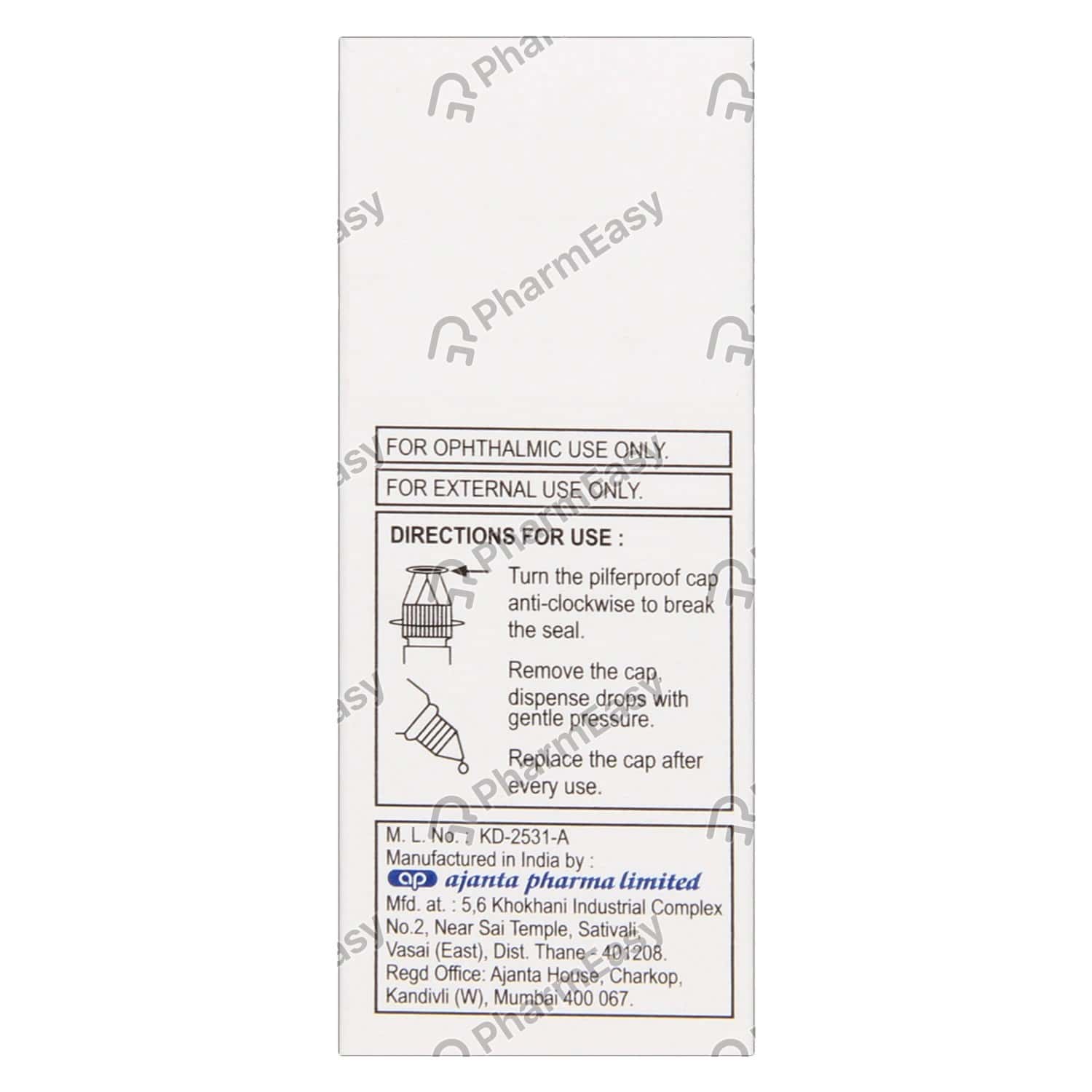 Buy Maxmoist 0.1 %W/V Eye Drop (10) Online at Flat 18% OFF* | PharmEasy