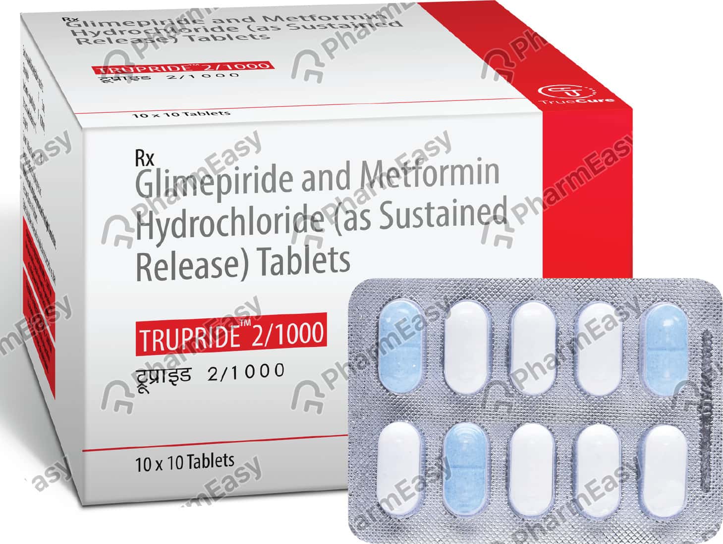 Trupride 2/1000mg Strip Of 10 Tablets: Uses, Side Effects, Price ...