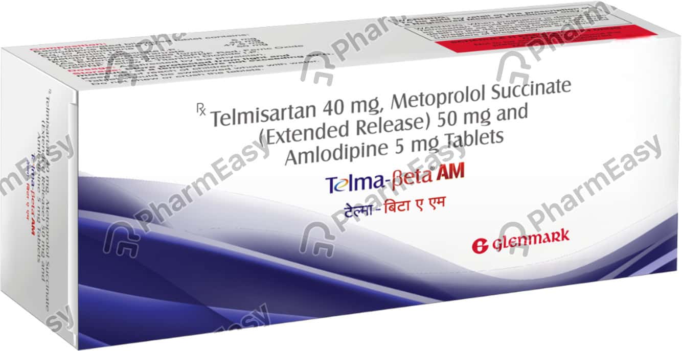 Buy Telma Beta Am Strip Of 10 Tablets Online at Flat 15% OFF | PharmEasy