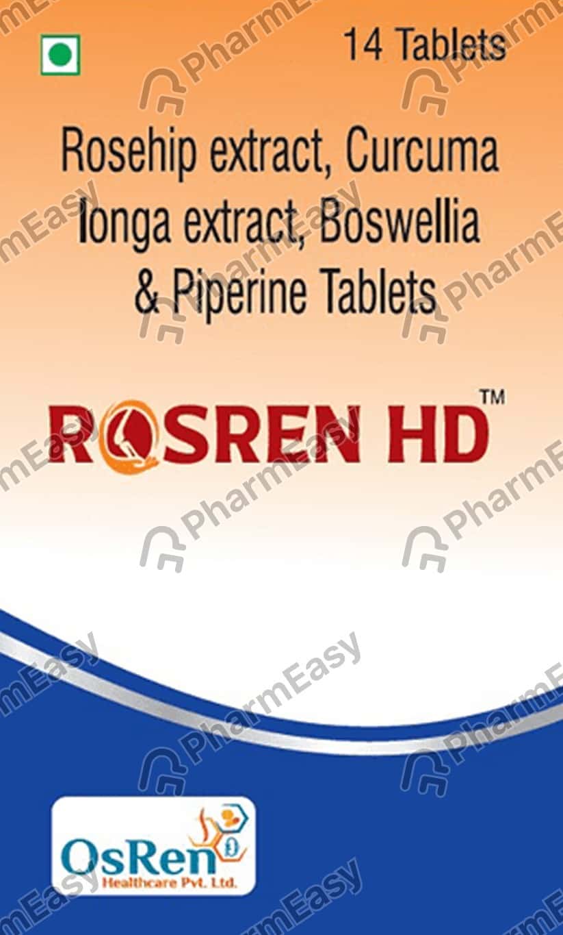 Buy Rosren Hd Bottle Of 14 Tablets Online at Flat 15% OFF | PharmEasy