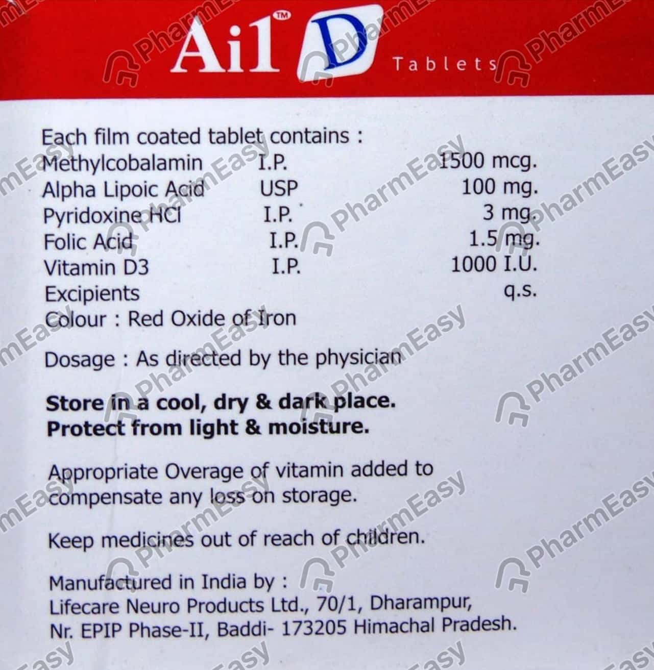 Ai1 D Strip Of 10 Tablets: Uses, Side Effects, Price & Dosage | PharmEasy
