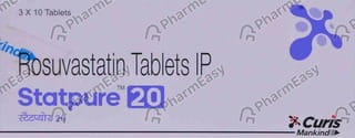 Statpure 20 MG Tablet (10): Uses, Side Effects, Price, Dosage ...