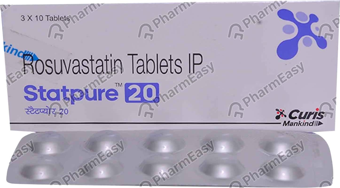 Statpure 20 MG Tablet (10): Uses, Side Effects, Price, Dosage ...